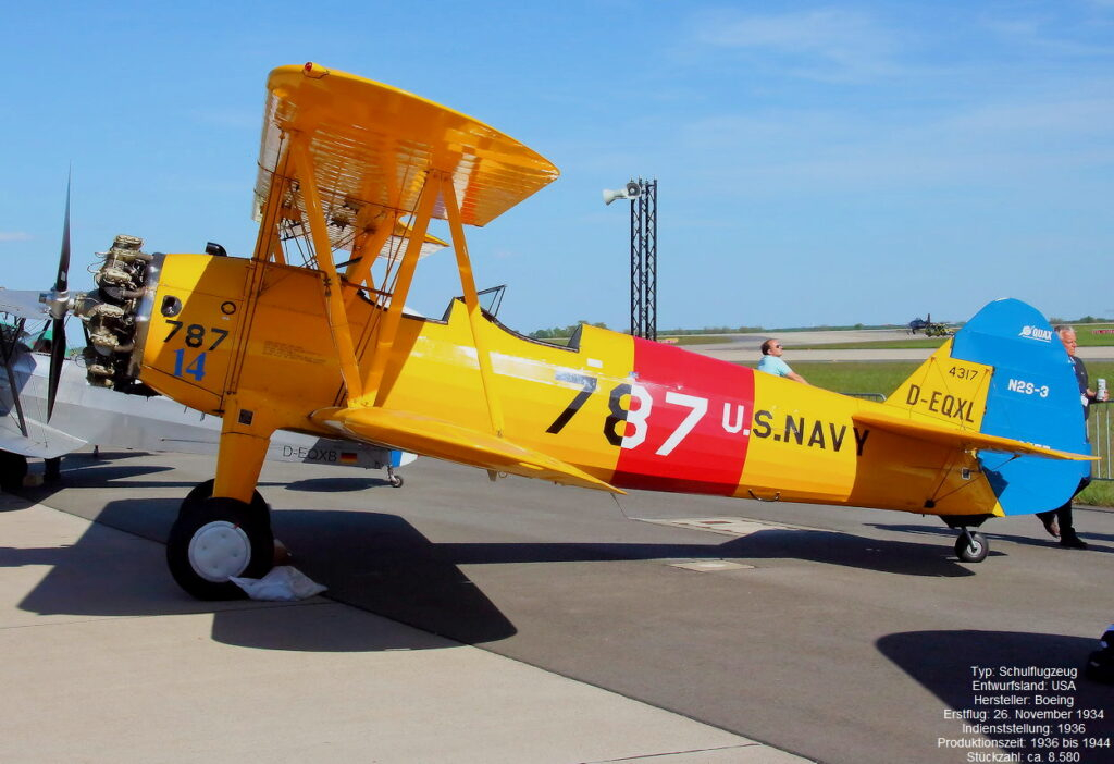 Boeing Stearman N2S-3 - Doppeldecker der US-Navy von 1937