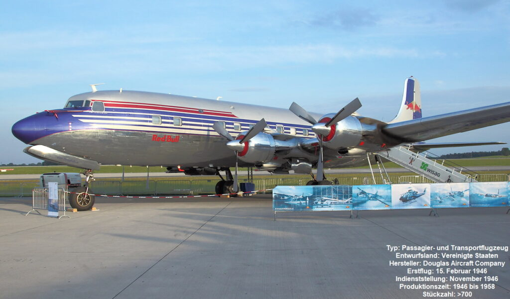 Douglas DC-6 - viermotoriges Verkehrsflugzeug der USA von 1946