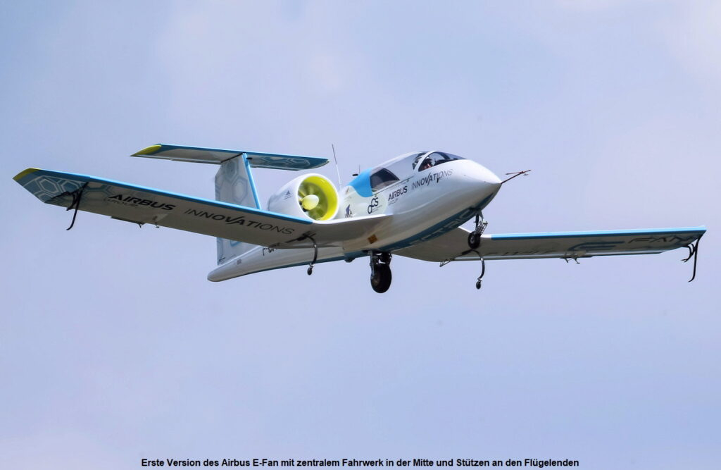 Airbus E-Fan und E-Fan 2.0 - Versuchsflugzeug mit Elektroantrieb