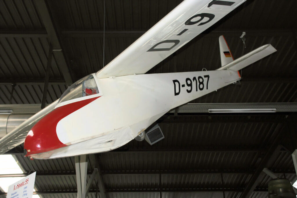 Scheibe L-Spatz 55 - Segelflugzeug als Leistungsflugzeug